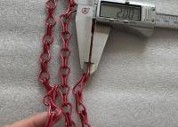 China 2.0mm Wire diameter Red Color Aluminum Chain Metal Curtains for Hotel decoration for sale
