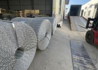 China 190.5mm Width Galvanized steel pipe winding mesh for Chemical Processing Pipeline for sale