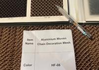 China 1.2mm Wire Diameter 8mm Hole Size Light Weight Aluminium Woven Chain Mesh for Decoration for sale