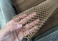 China Bronze Color Light Weight Aluminium Chain Decoration Mesh for Long Time Use Curtain Decoration for sale
