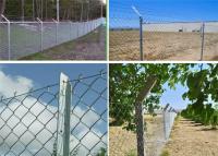 China 2.5M Height Diamond Shape Galvanized Chain Link Fence for Highway Road Safety for sale