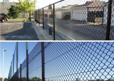 China 15meters length galvanized and PVC Coated Diamond Chain Link Fence for home use for sale