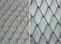 China 15 Meters Length Galvanized and PVC Coated Diamond Chain Link Fence for Home Use for sale