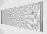 China Length 3meters hot dipped galvanized Chain Link Fencing for airport use for sale