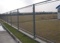 China 2.4meters Length Black Color PVC Coated Chain Link Fence with Anti-Rust & Anti-Corrosion for Safety Barriers for sale