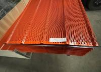 China 0.9mm Thickness Orange Color RAL2017 5peaks Windbreak Safety Panel for Safety Production for sale