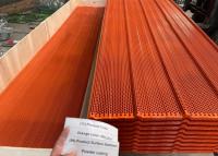 China 0.9mm Thickness Orange Color RAL2017 5peaks Windbreak Safety Panel for Safety Production for sale