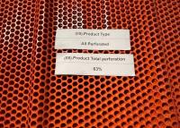China RAL2017 Orange Color 5peaks Type Powder Coated Safety Screen Panel for Windbreak Fence for sale