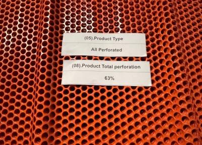 China RAL2017 Orange Color 5peaks Type Powder Coated Safety Screen Panel for Windbreak Fence for sale