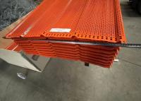 China RAL2017 Orange Color 5peaks Type Powder Coated Safety Screen Panel for Windbreak Fence for sale
