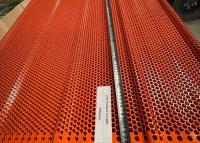China 1.0mm Thickness Orange Color RAL2017 5peaks Safety Screen Windbreak Fence Panel for Safety Protection for sale