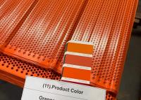 China 1.0mm Thickness Orange Color RAL2017 5peaks Safety Screen Windbreak Fence Panel for Safety Protection for sale