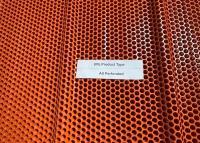 China 10mm Hole Size Orange Color RAL2017 Galvanized Steel Sheet Safety Screen Windbreak Fence Panel for Coal Mine for sale