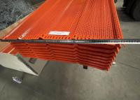 China 5Peaks Type RAL2017 Orange Color Windbreak Safety Screen with Powder Coating for Power Stations for sale