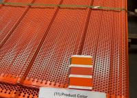 China 5Peaks Type RAL2017 Orange Color Windbreak Safety Screen with Powder Coating for Power Stations for sale