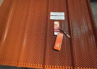 China 940mm Width 5Peaks Type Orange Color RAL2017 Windbreak Safety Panel for Railway Protection for sale