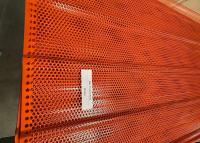 China 940mm Width 5Peaks Type Orange Color RAL2017 Windbreak Safety Panel for Railway Protection for sale