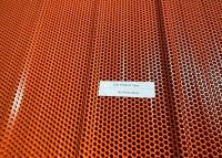 China 5050mm Length Orange Color RAL2017 Galvanized Steel Sheet Safety Panel Windbreak Fence Panel for sale