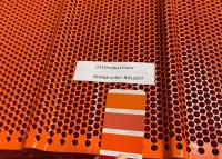 China 5050mm Length Orange Color RAL2017 Galvanized Steel Sheet Safety Panel Windbreak Fence Panel for sale
