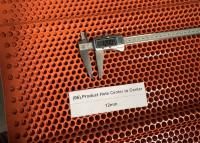 China 63% Perforation Orange Color RAL2017 Galvanized Steel Sheet Safety Panel Windbreak Fence Panel for sale