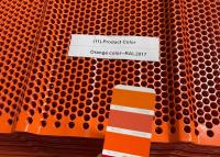 China RAL2017 Orange Color 5peaks Safety Panel Windbreak Fence Panel Made from Galvanized Steel Sheet for sale