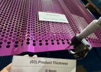 China RAL4008 Signal Violet Color 5Peaks Type Perforated Windbreak safety screen for Railway for sale