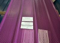 China RAL4008 Signal Violet Color 5Peaks Type Perforated Windbreak safety screen for Railway for sale