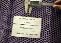 China RAL4005 Blue Lilac Color 10MM hole size Perforated Windbreak safety screen for coking factory for sale