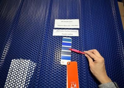 China Sapphire Blue Color RAL5003 5050mm Length Perforated Windbreak safety screen for coal field for sale