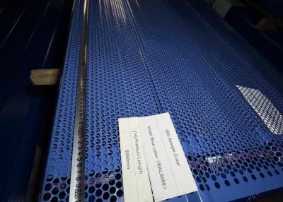 China 5050mm Length RAL5000 Violet Blue Color Windbreak safety screen for Garden for sale