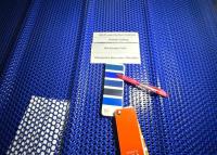 China 12mm Hole center to center Ultramarine Blue Color RAL5002 Windbreak safety screen for Coal Mine for sale