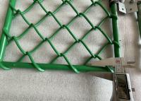China Green color With Frame 13.1mm welded bar PVC Coated Helideck Safety Mesh For Heliport use for sale