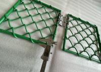 China Green color With Frame 13.1mm welded bar PVC Coated Helideck Safety Mesh For Heliport use for sale