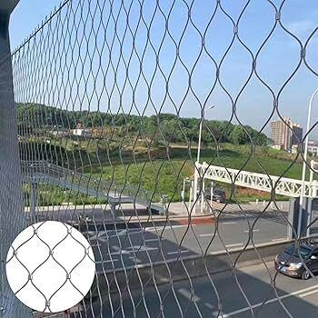 China Stainless Steel Wire Rope Mesh Flexible Zoo Enclosure Aviary Netting Fatigue Resistant Durable 1.5mm 2.0mm Cable for sale