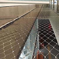 China Impact Resistant Wire Rope Mesh Bridge Safety Fall Protection Net Heavy Duty 4.0mm 5.0mm Cable High Breaking Force for sale