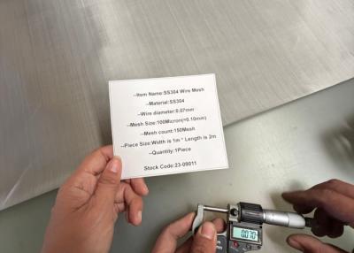 China 150Mesh SUS304 Stainless Steel Woven Wire Mesh for Oil industry filter use for sale