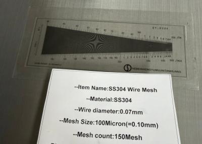 China 1Meter Width 150Mesh SS304 Stainless Steel Woven Mesh for Chemical industry use for sale