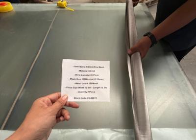 China 0.07mm Thickness 1Meter Width SS304 Stainless Steel Woven Mesh for Mining industry use for sale