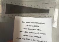 China SS304 300Mesh 0.03mm Wire diameter Stainless Steel Woven Wire Mesh for filter use for sale