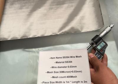 China 0.03mm Wire diameter 400Mesh Stainless Steel Woven Wire Mesh use for Liquid and gas industry for sale
