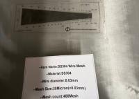 China In roll 1M Width 400Mesh SS304 Stainless Steel Woven Wire Mesh use for oil industry for sale