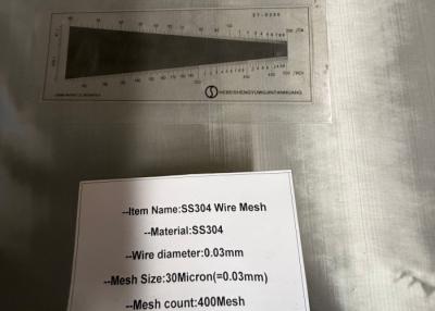 China In roll 1M Width 400Mesh SS304 Stainless Steel Woven Wire Mesh use for oil industry for sale