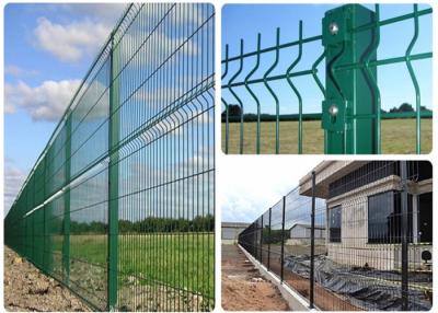 China 4mm Green Pvc Coated Welded Wire Mesh Fence for sale