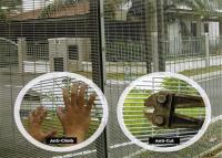 China Green PVC Coated 358 Security Fencing Anti Climb Rectangle Hole for sale