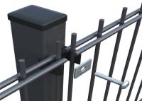 China Pvc Coated Double Wire Mesh Fence , Durable Metal Mesh Fencing Easy Install for sale