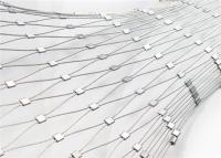 China High Strength Wire Rope Mesh Stainless Steel Breaking Resistant For Playground for sale