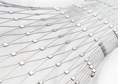 China High Strength Wire Rope Mesh Stainless Steel Breaking Resistant For Playground for sale