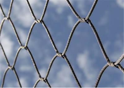 China Anti - Break Ss304 Wire Rope Netting , Strong Toughness Stainless Steel Zoo Mesh for sale