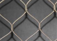 China High Tensile Strength SS Wire Rope Mesh , Safety Stainless Steel Rope Net for sale