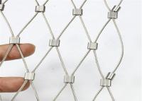 China Anti-Rust SS316 Wire Rope Mesh with Diamond Hole Shape for Long Usability in Safety Nets for sale